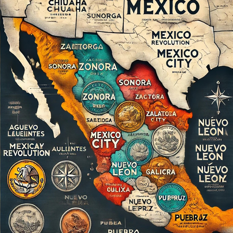 mexico-revolutionary-map - American Rarities